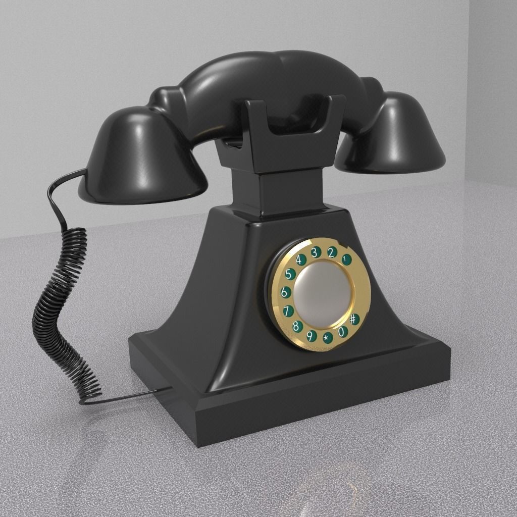Old Telephone model 3D model | CGTrader