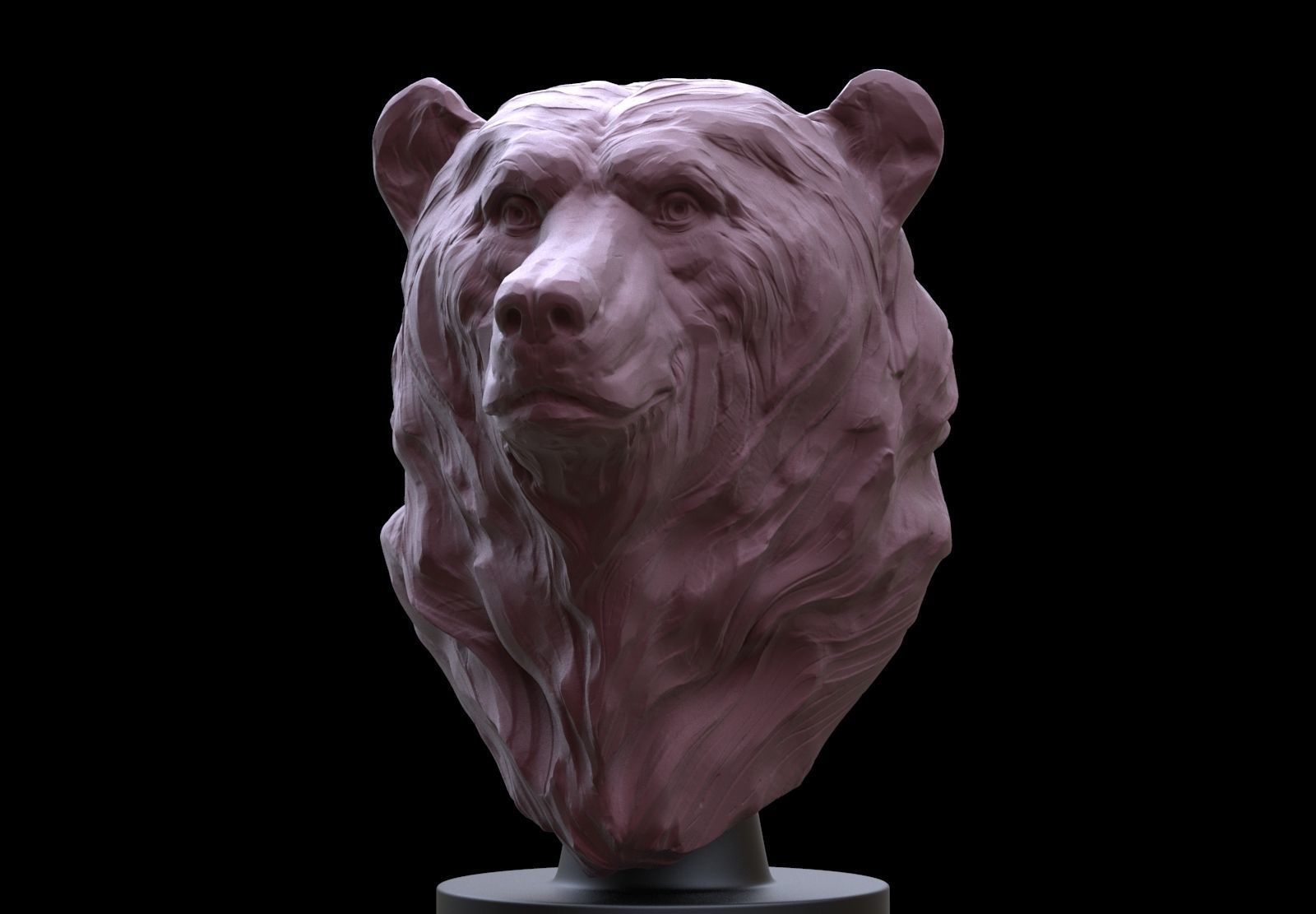 Bear Bust 3D model 3D printable | CGTrader