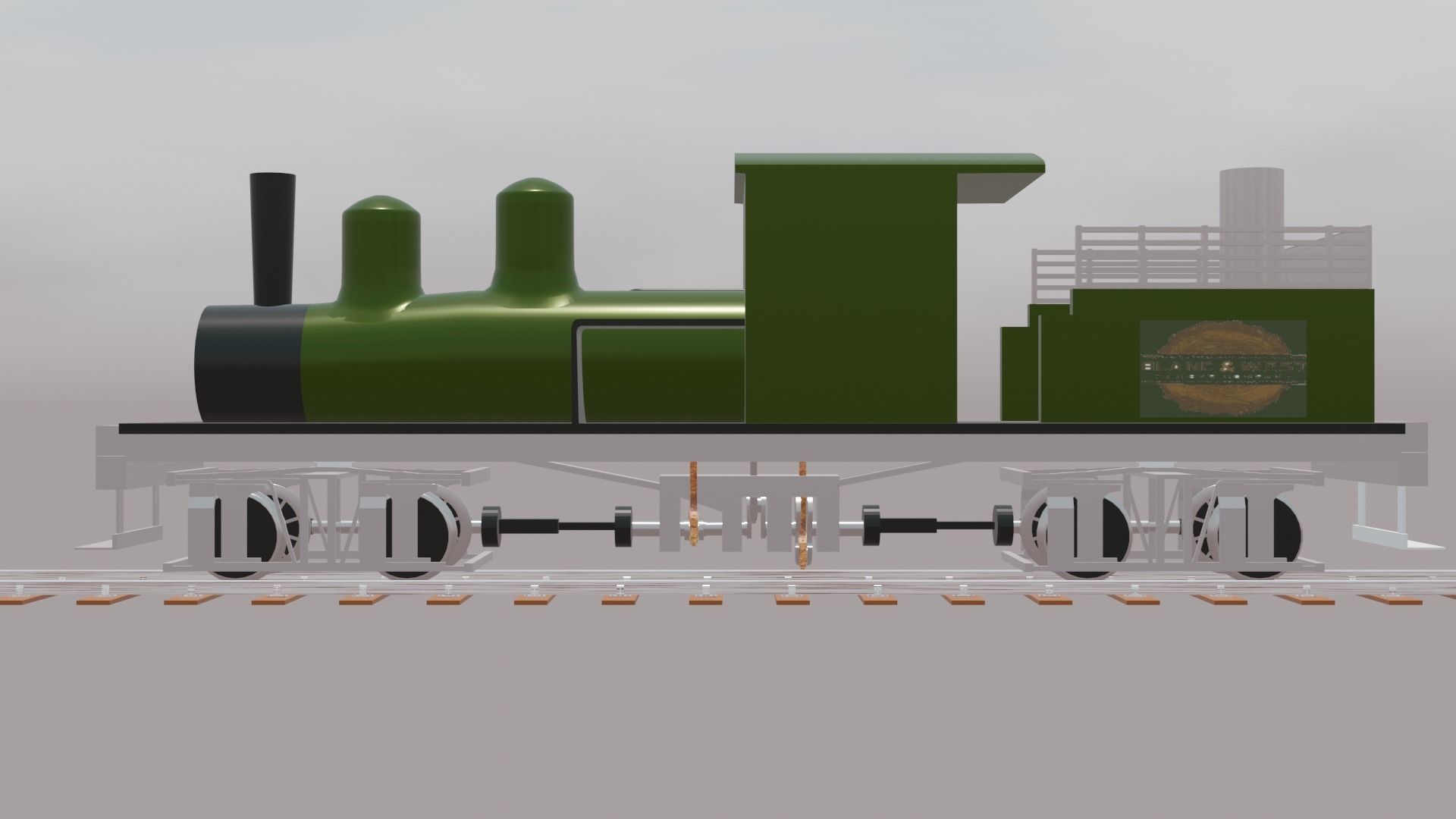 shay class B 3D model animated rigged | CGTrader