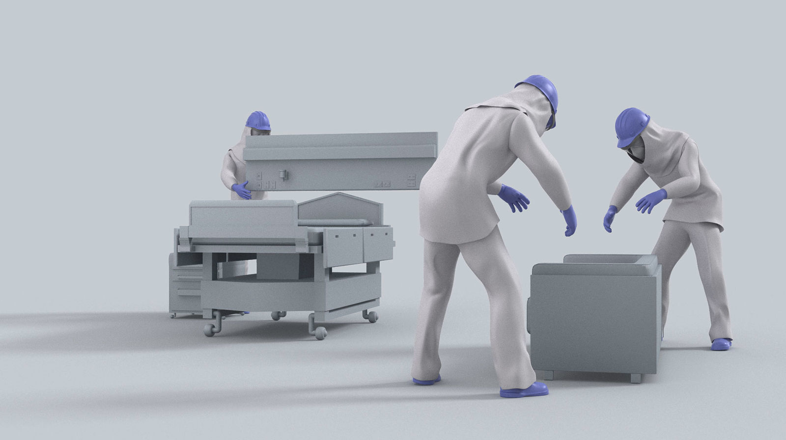 PPE Doctor Clothing Man 3D model animated | CGTrader