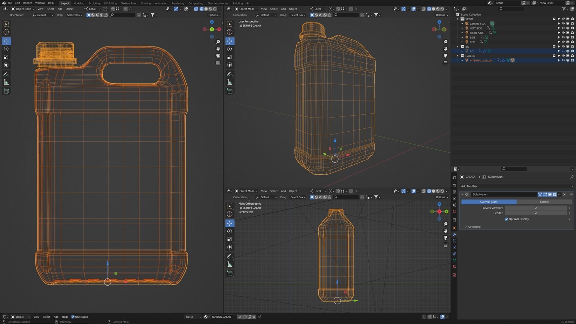 Gallon 3D Model mockup of bottle 3D model animated | CGTrader