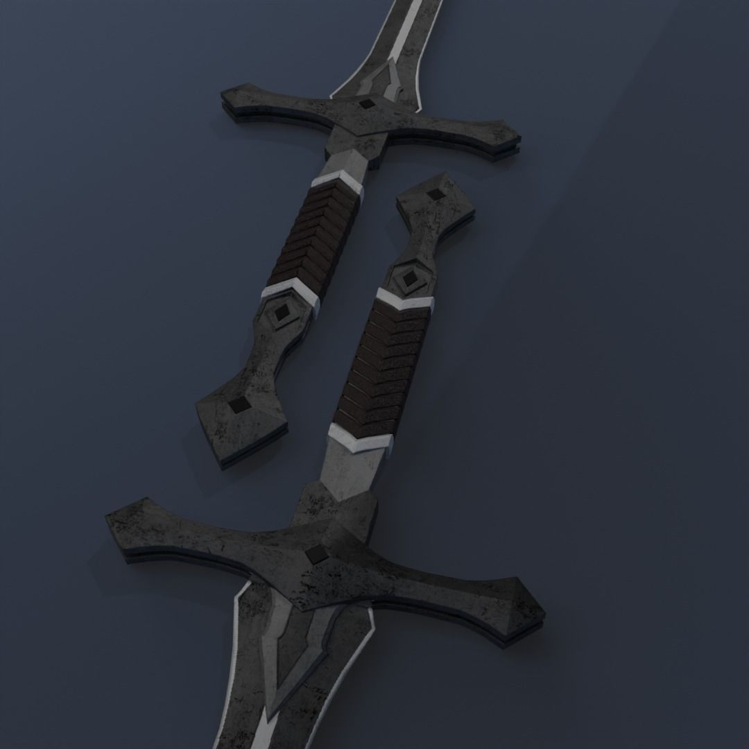 3D model Sword skyrim style VR / AR / low-poly | CGTrader