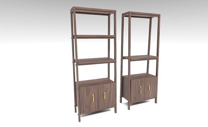 3D model home shelf set VR / AR / low-poly | CGTrader