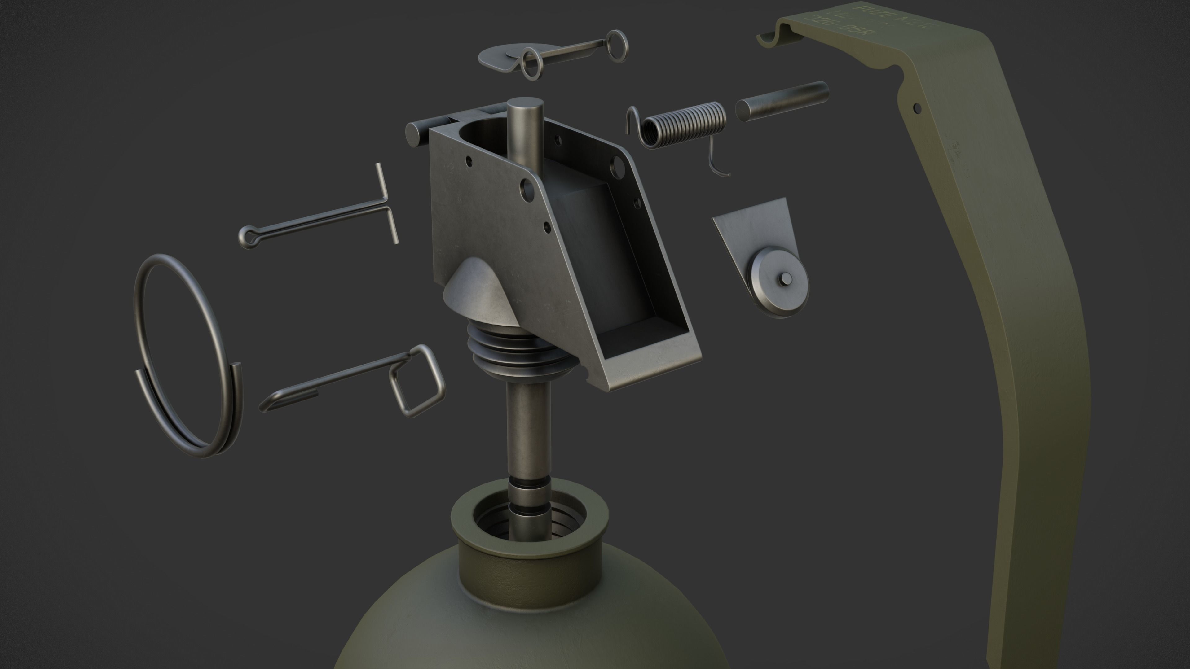 3D model M67 Grenade VR / AR / low-poly | CGTrader