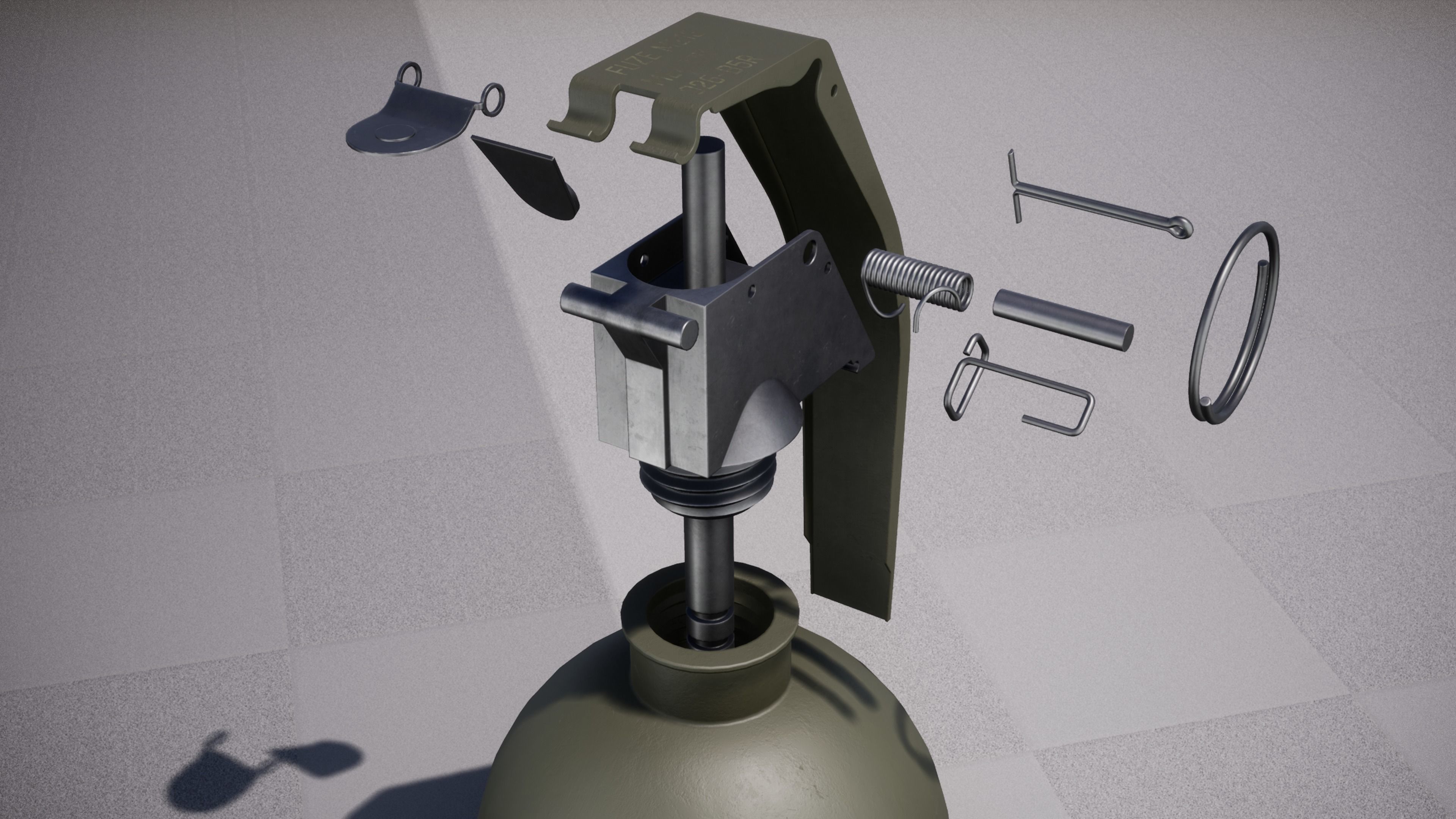 3D model M67 Grenade VR / AR / low-poly | CGTrader