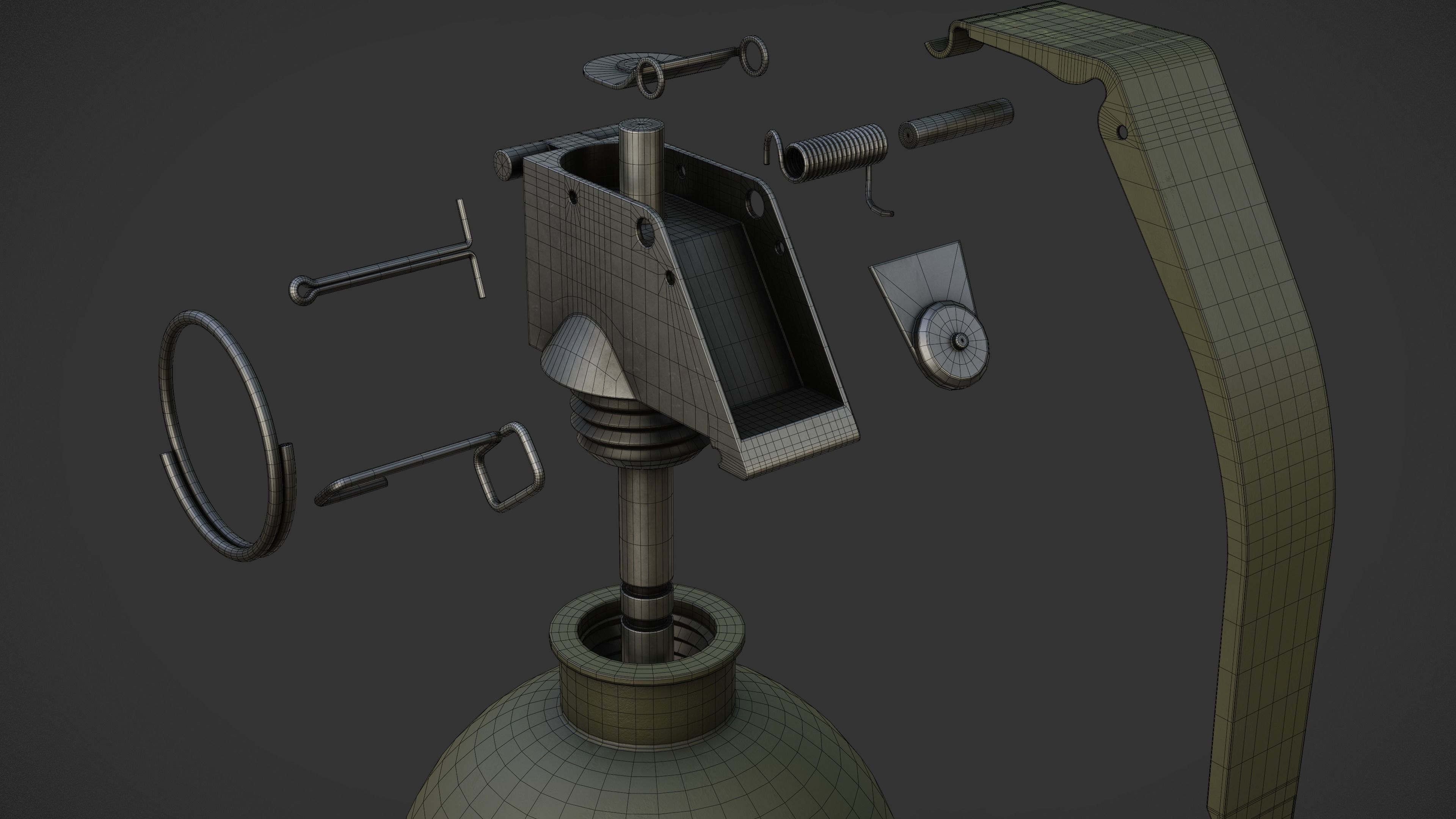 3D model M67 Grenade VR / AR / low-poly | CGTrader