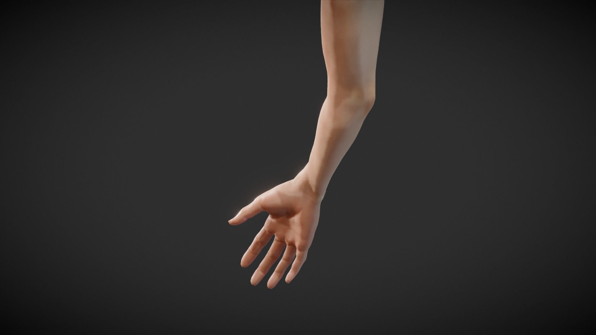 Fit Female Anatomy - Arm and Hand base mesh 3D model | CGTrader