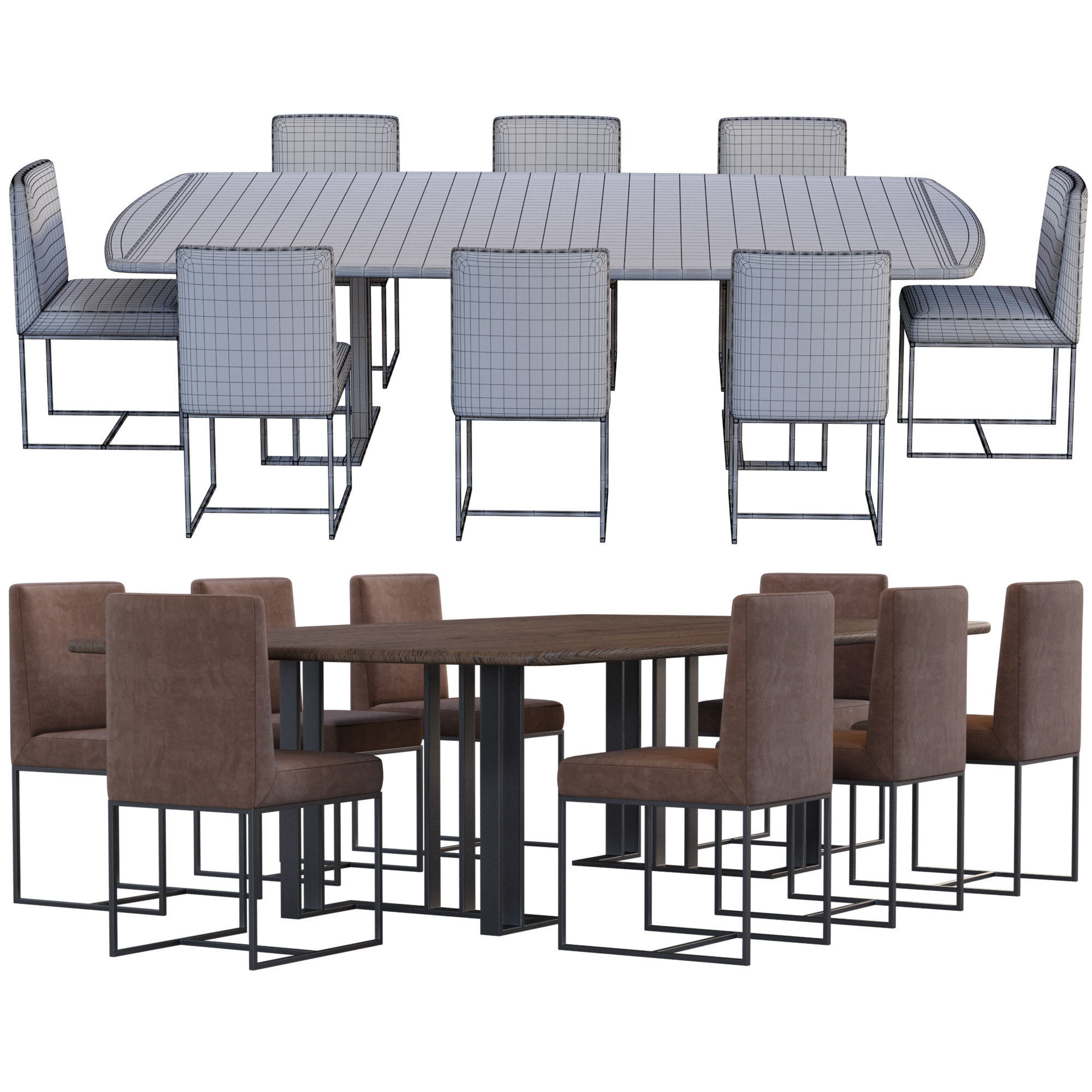 Charlie Table by Meridiani 3D model | CGTrader