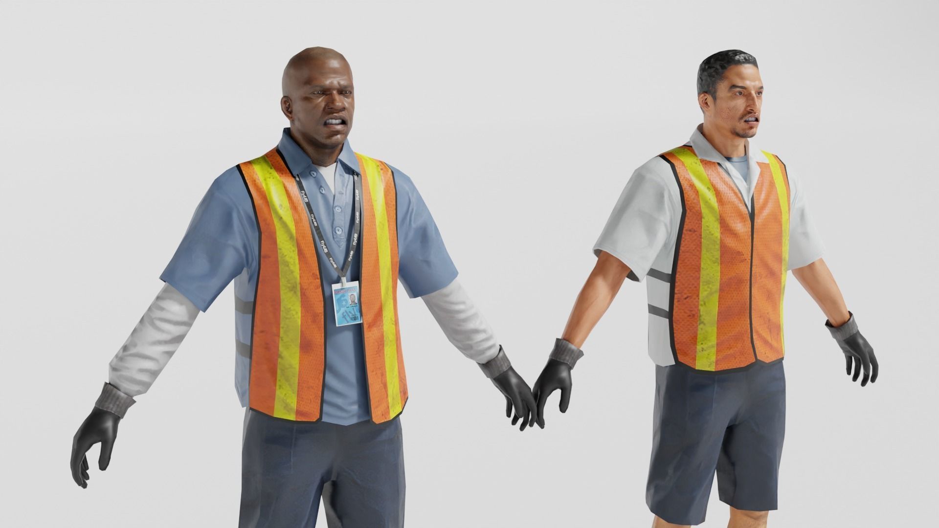 3D model 3d airport employee worker VR / AR / low-poly | CGTrader