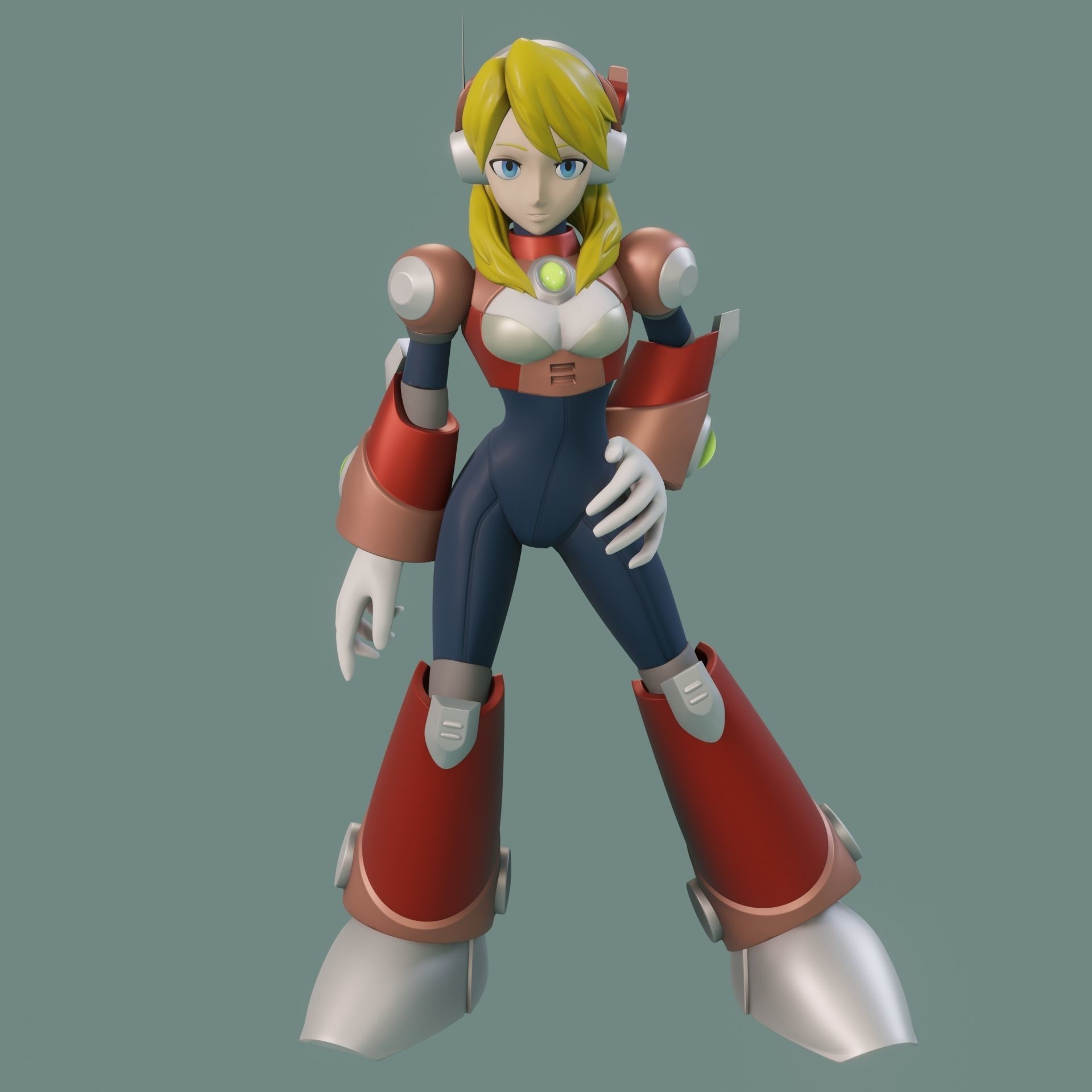 Alia - Megaman X 3D model animated rigged | CGTrader