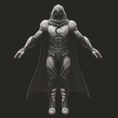 Moon Knight 3d Model 3D model 3D model rigged | CGTrader