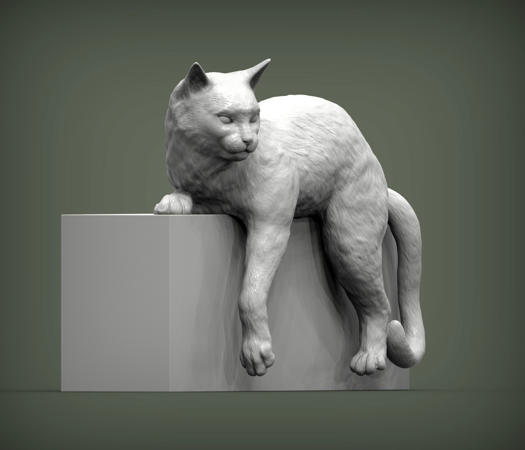 Cat for 3d printing 3D model 3D printable | CGTrader