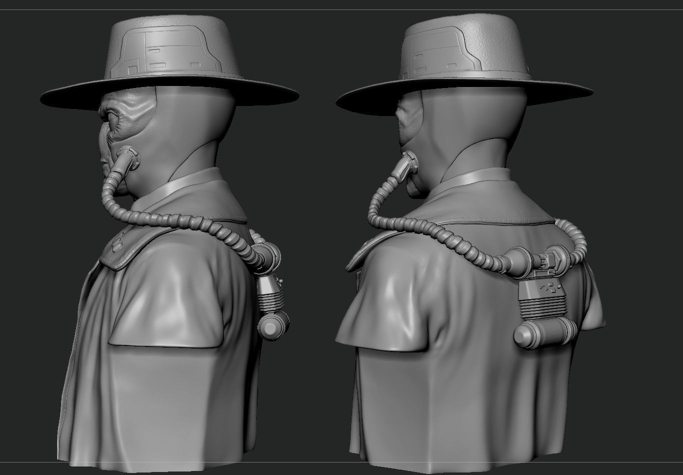 Cad Bane Bust 3D model 3D printable | CGTrader