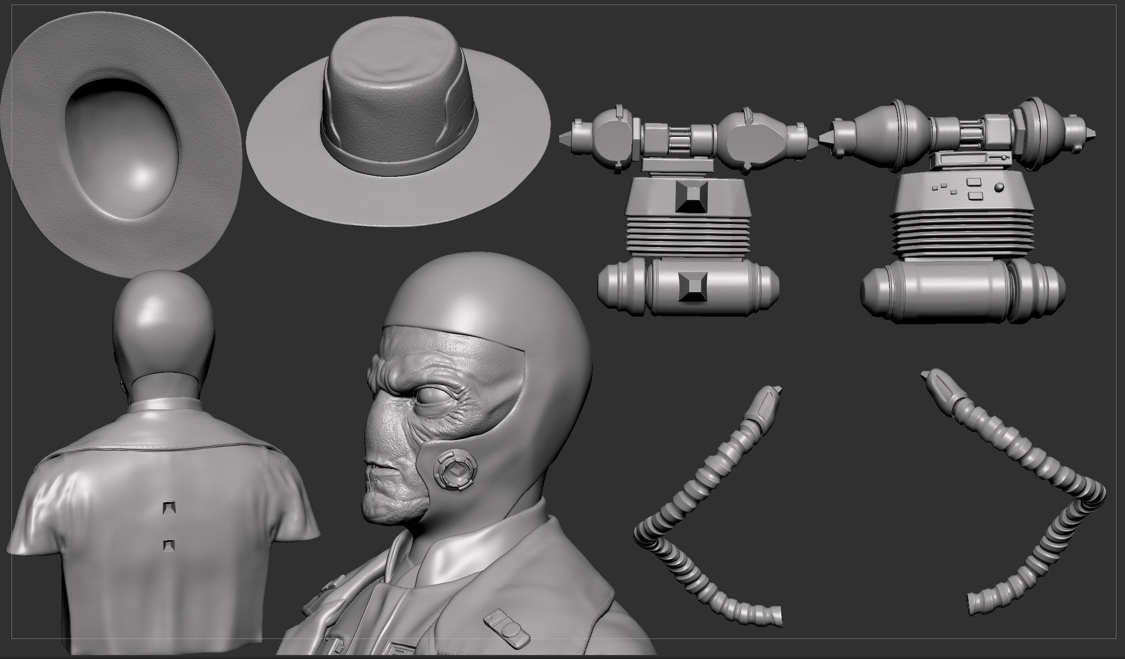 Cad Bane Bust 3D model 3D printable | CGTrader