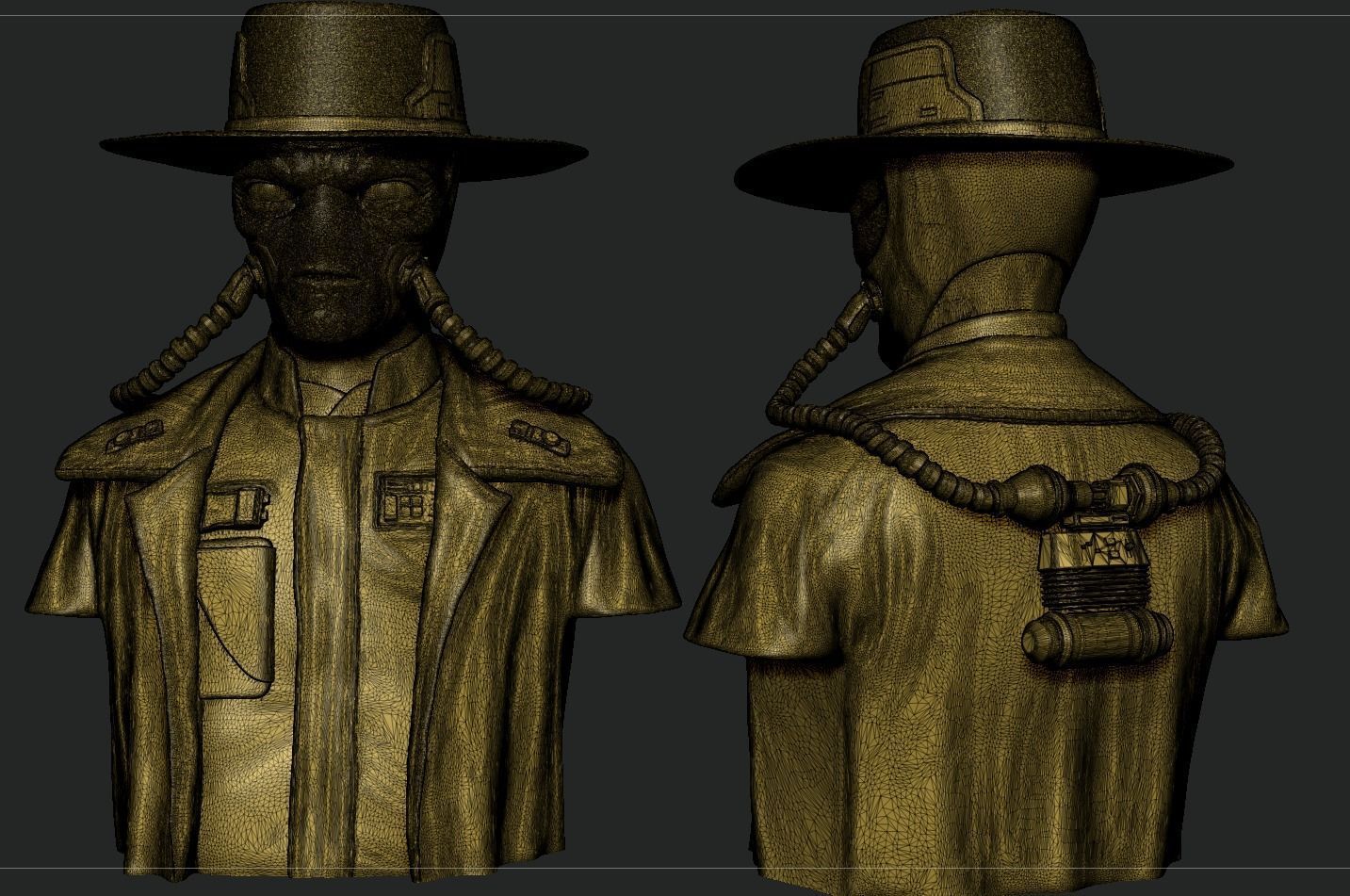 Cad Bane Bust 3D model 3D printable | CGTrader