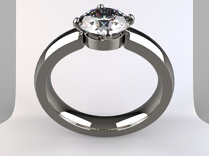 Diamond Rings 3D model 3D printable | CGTrader