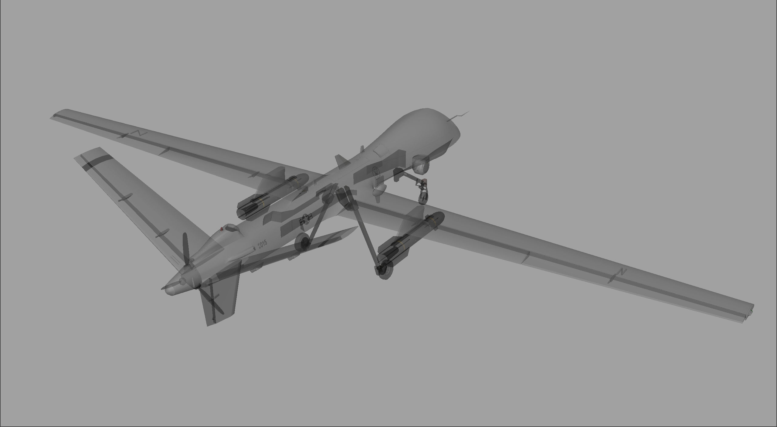 General Atomics MQ 9 Predator Reaper 3D model | CGTrader
