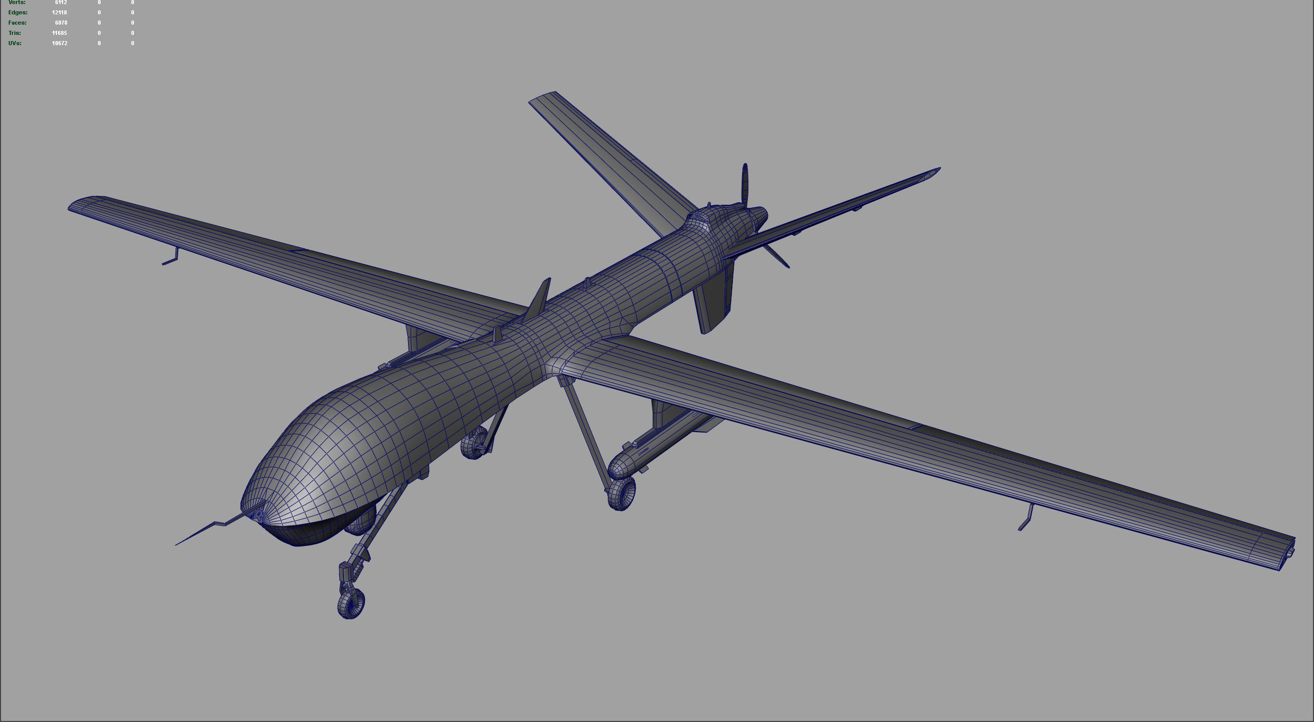 General Atomics MQ 9 Predator Reaper 3D model | CGTrader