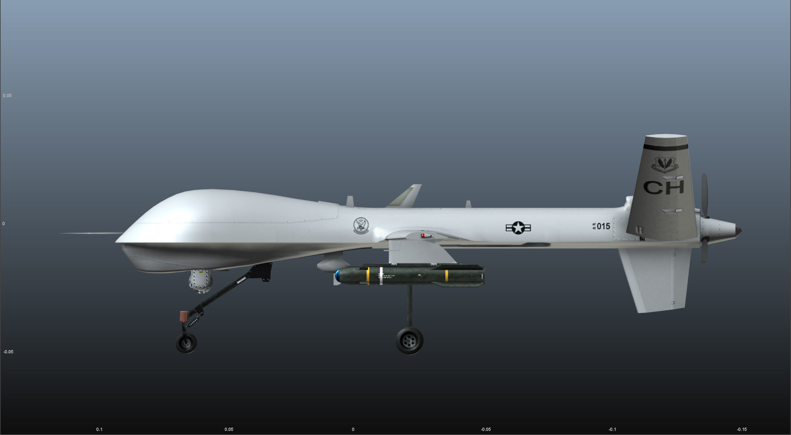 General Atomics MQ 9 Predator Reaper 3D model | CGTrader