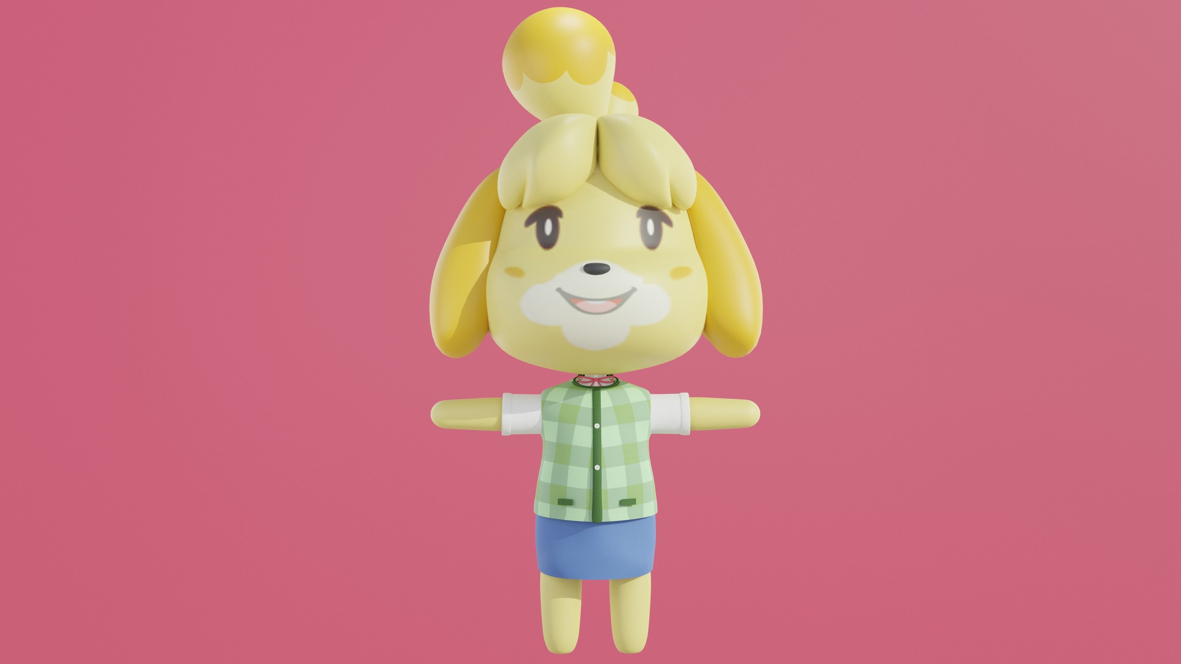 Isabelle - Animal Crossing 3D model | CGTrader