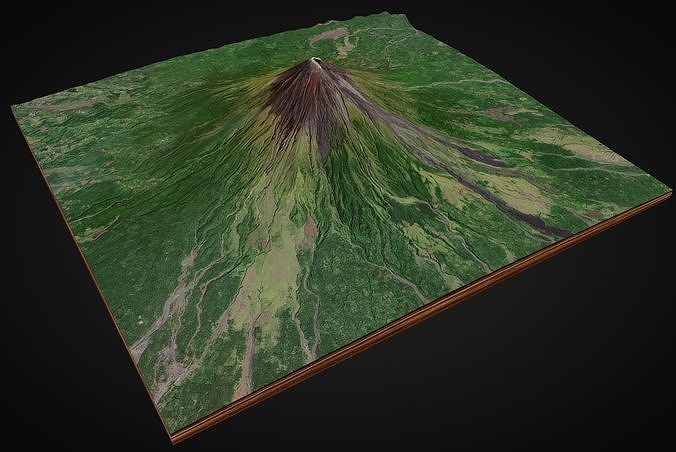Mayon Volcano 3D model | CGTrader