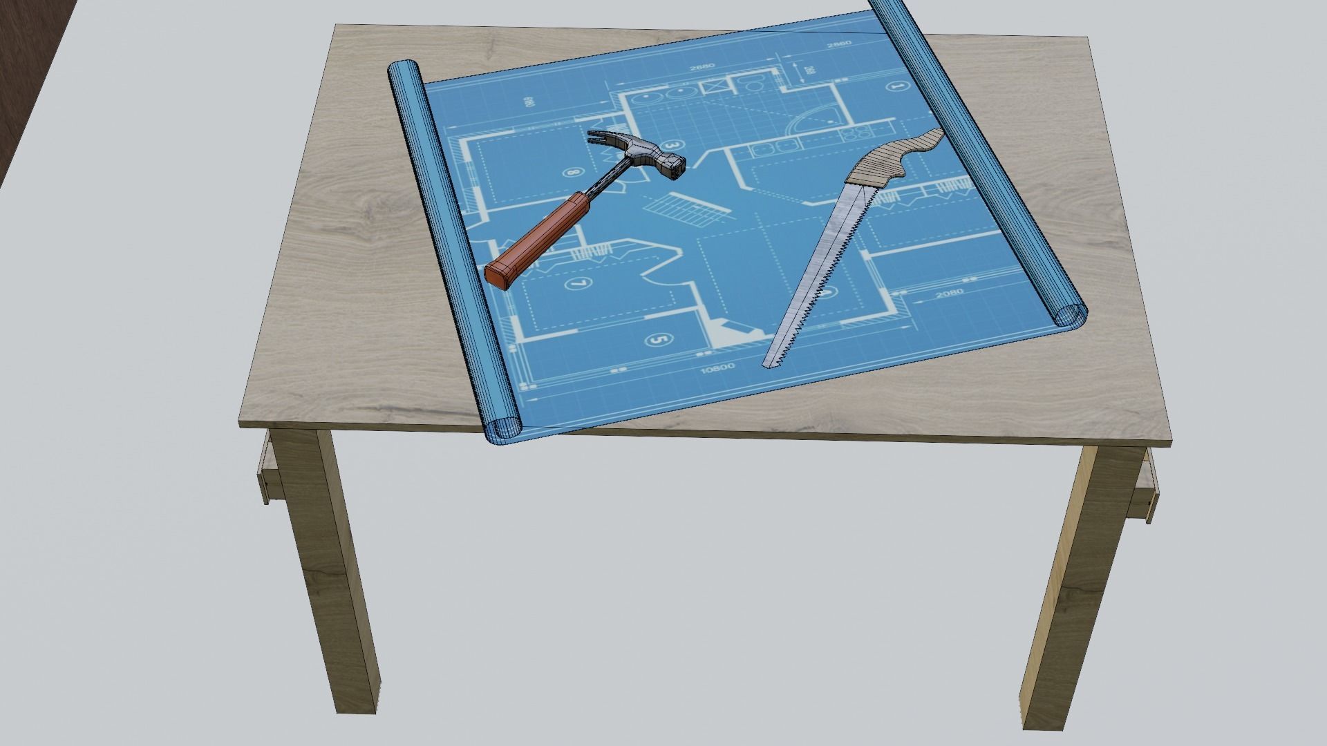 Workshop generator in wooden box 3D model | CGTrader