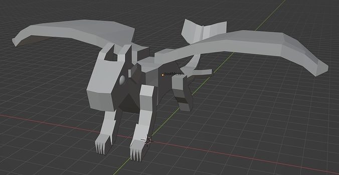 toothless base mesh 3D model | CGTrader