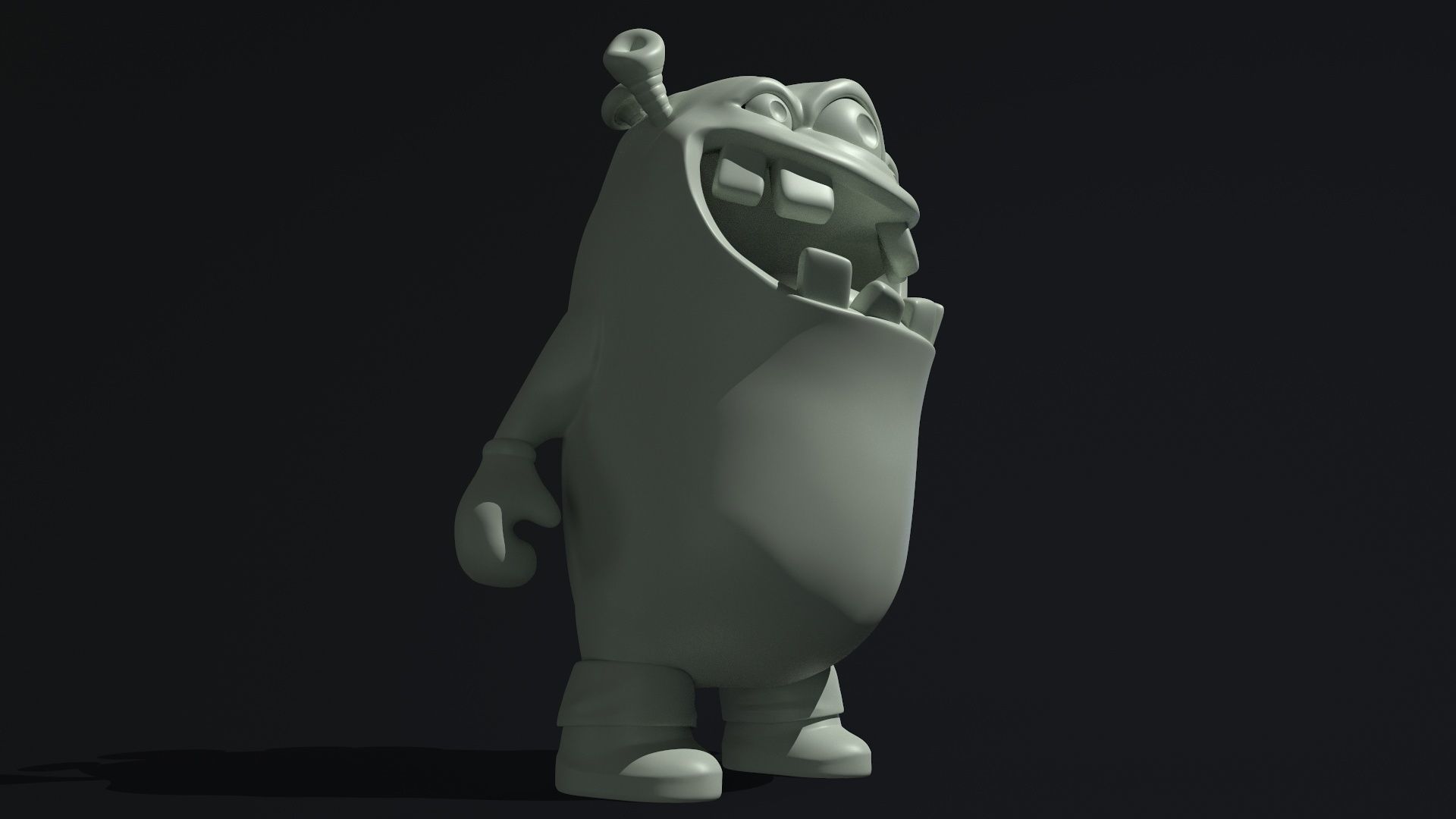 Alien cartoon 3D model 3D printable | CGTrader