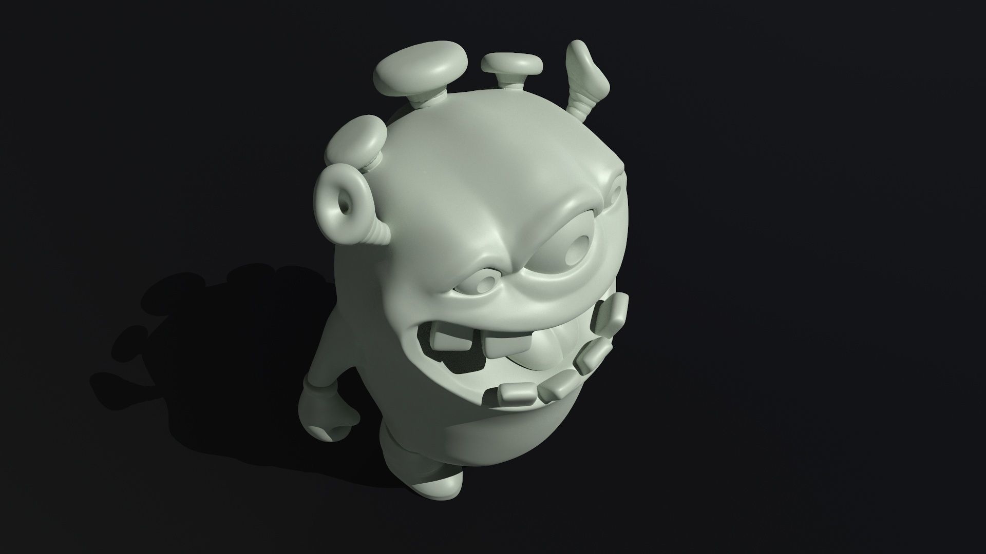 Alien cartoon 3D model 3D printable | CGTrader