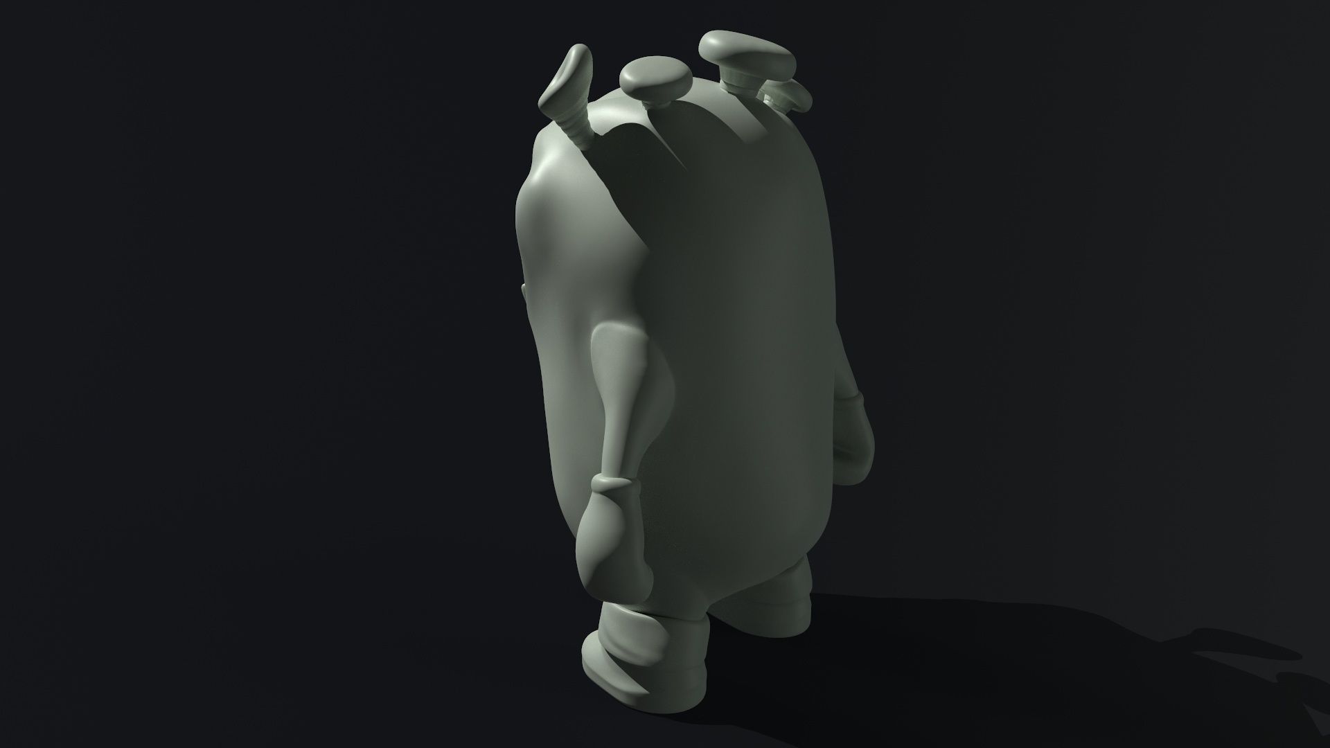 Alien cartoon 3D model 3D printable | CGTrader
