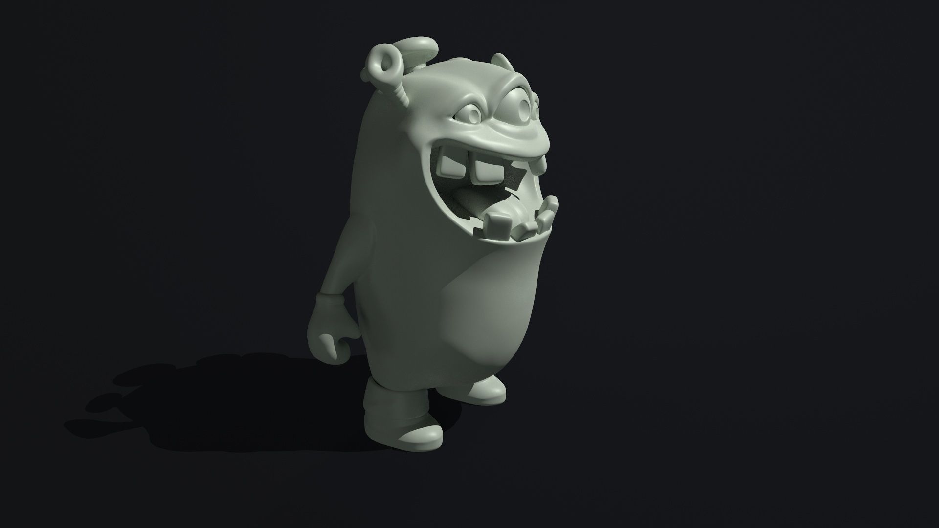 Alien cartoon 3D model 3D printable | CGTrader