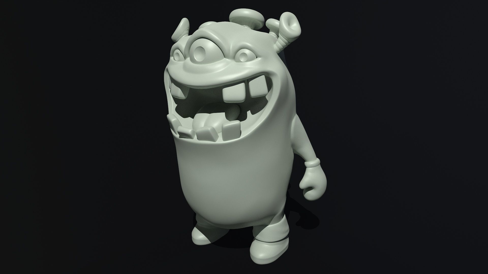 Alien cartoon 3D model 3D printable | CGTrader