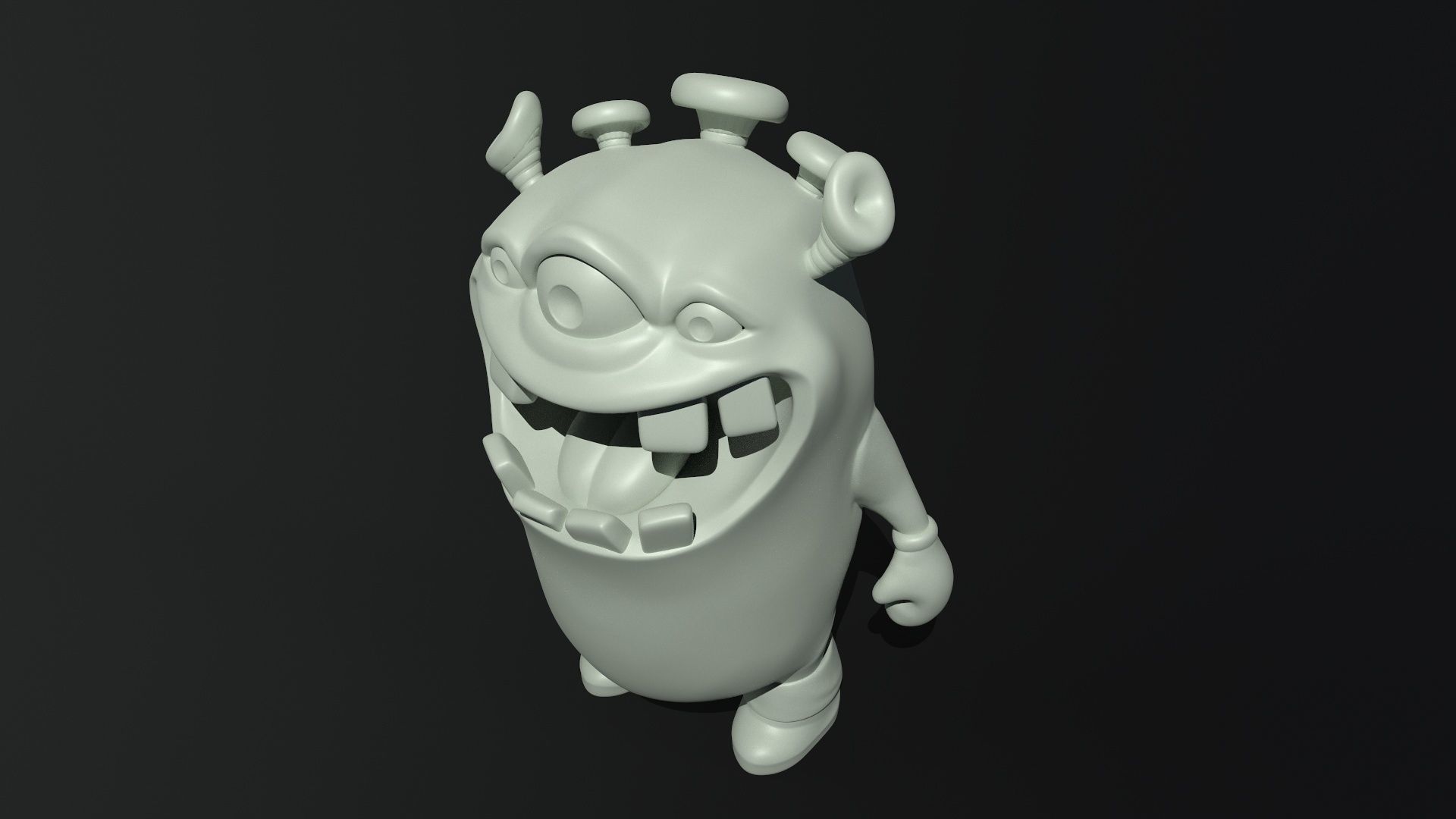Alien cartoon 3D model 3D printable | CGTrader