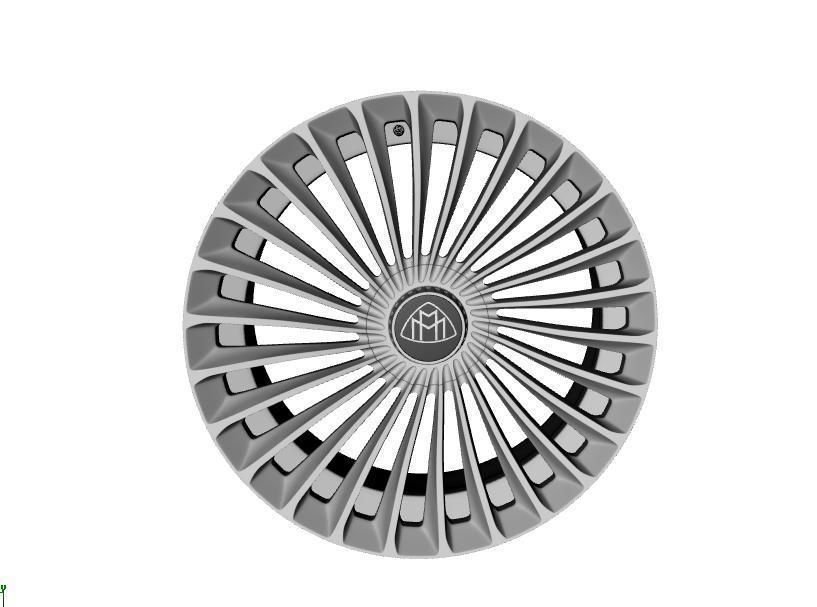 wheels maybach 222 3D model | CGTrader