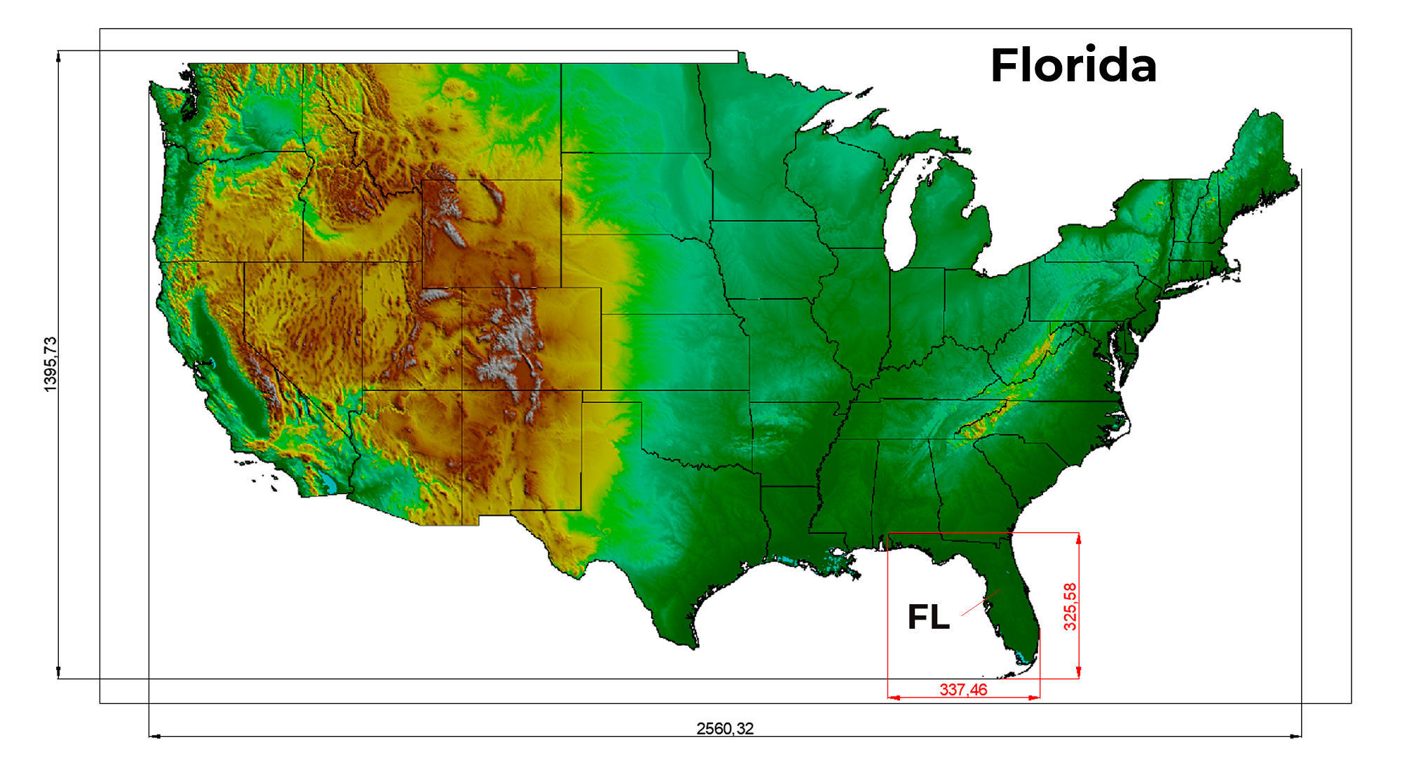 State of Florida STL model 3D Project 3D model 3D printable | CGTrader