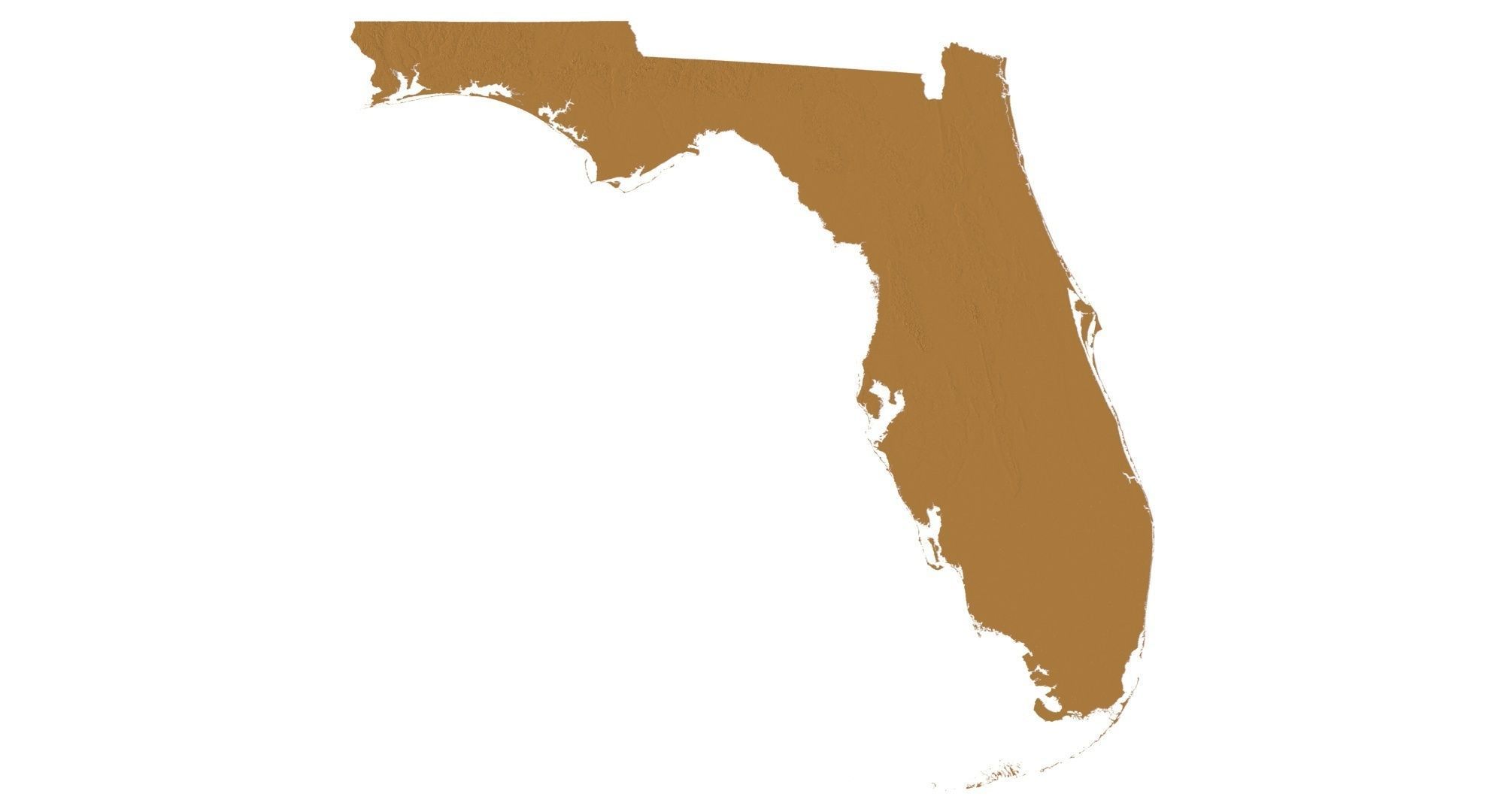 State of Florida STL model 3D Project 3D model 3D printable | CGTrader