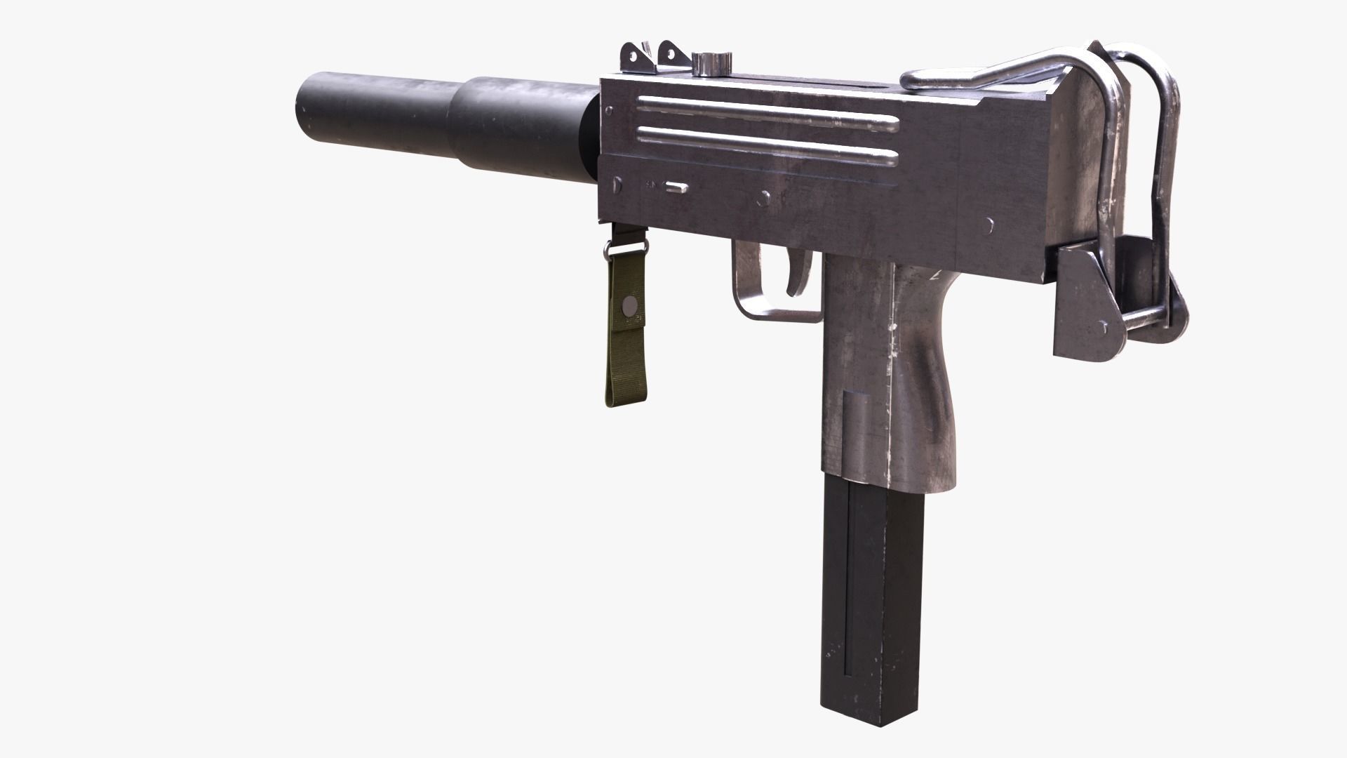 MAC 10 Submachine gun free 3D model | CGTrader