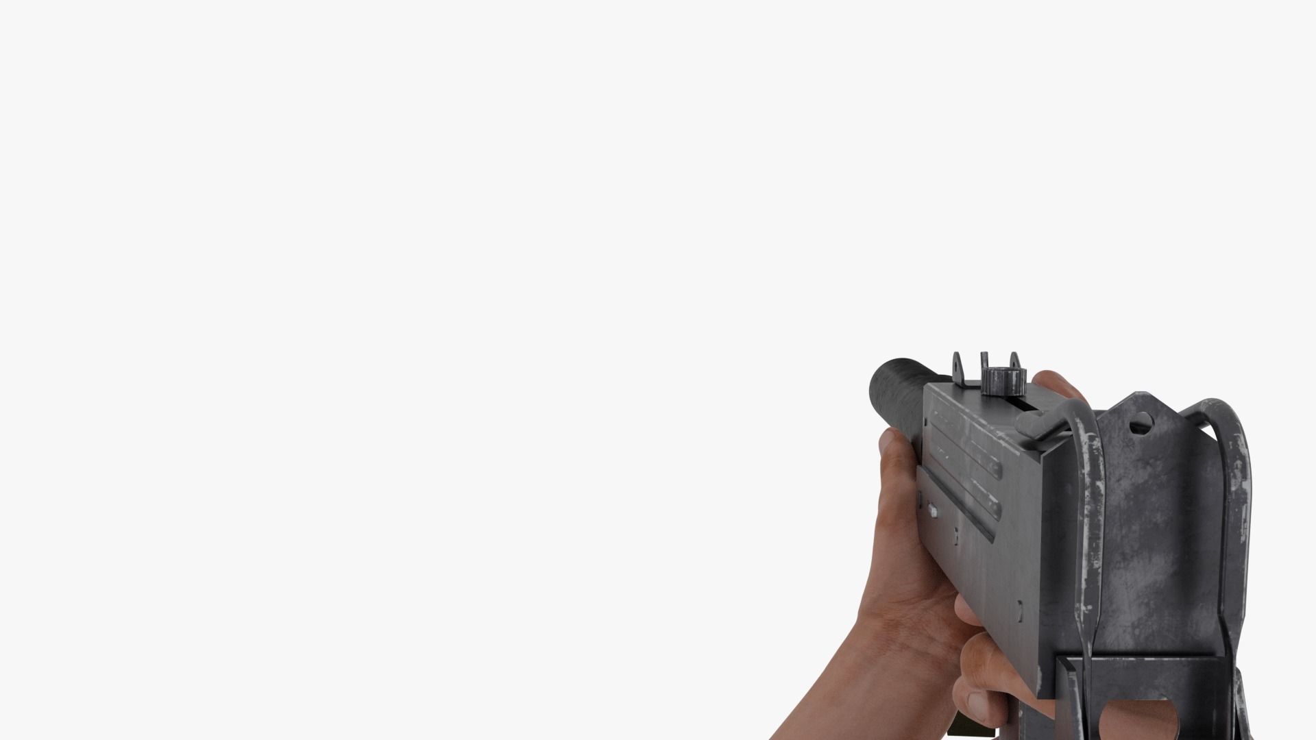 MAC 10 Submachine gun free 3D model | CGTrader