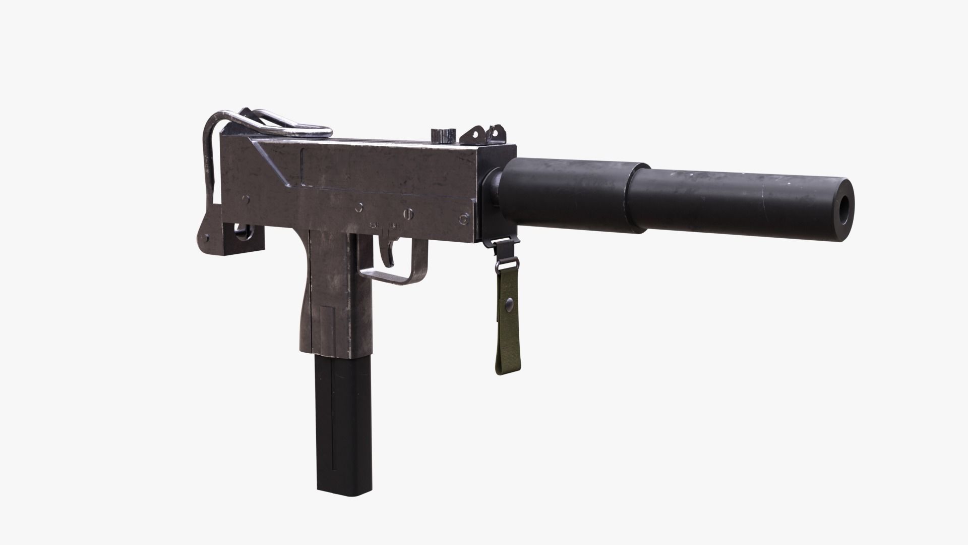 MAC 10 Submachine gun free 3D model | CGTrader
