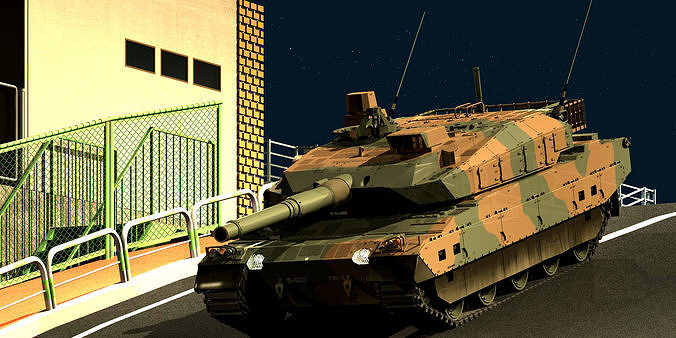 JGSDF Type10 TK 3D model | CGTrader