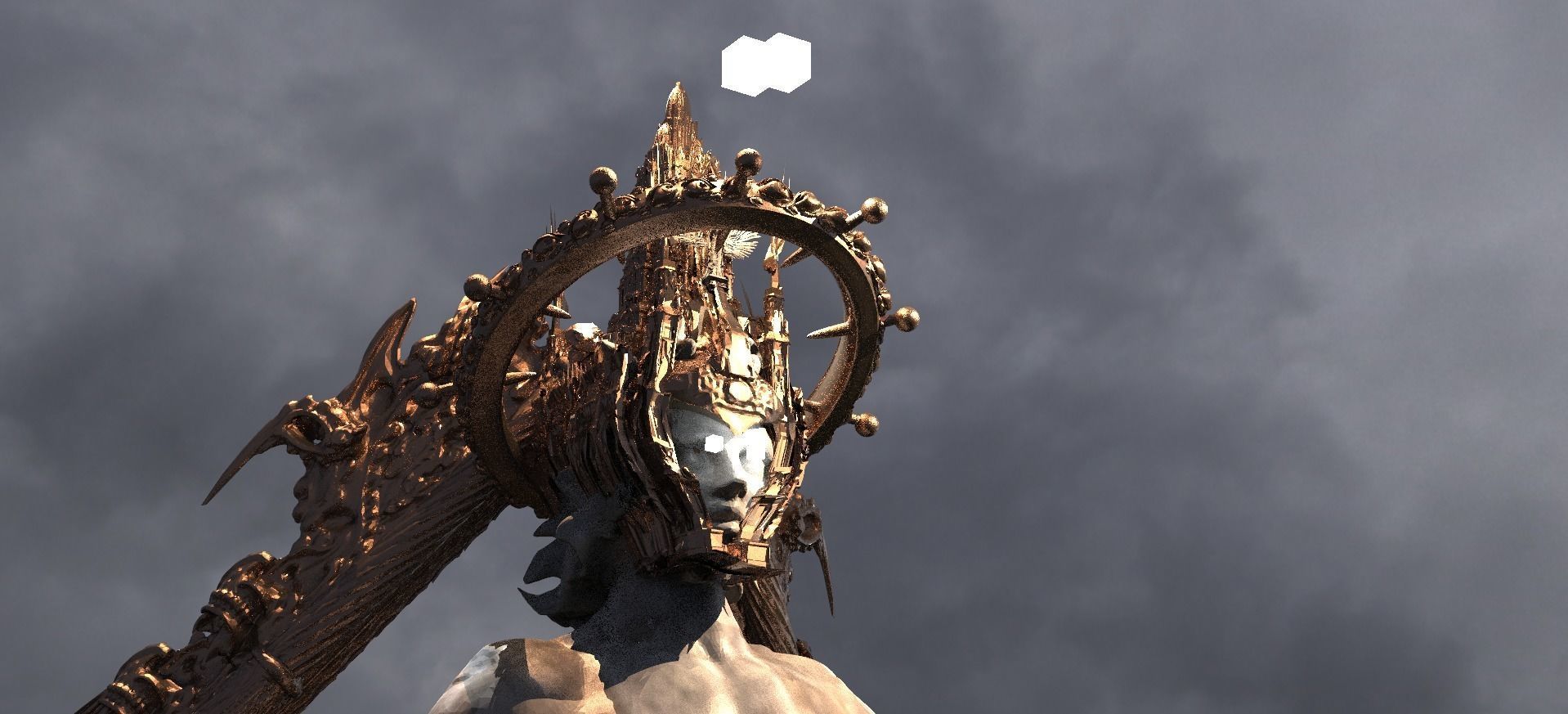 Arch Angel Portal Golden 3D model | CGTrader