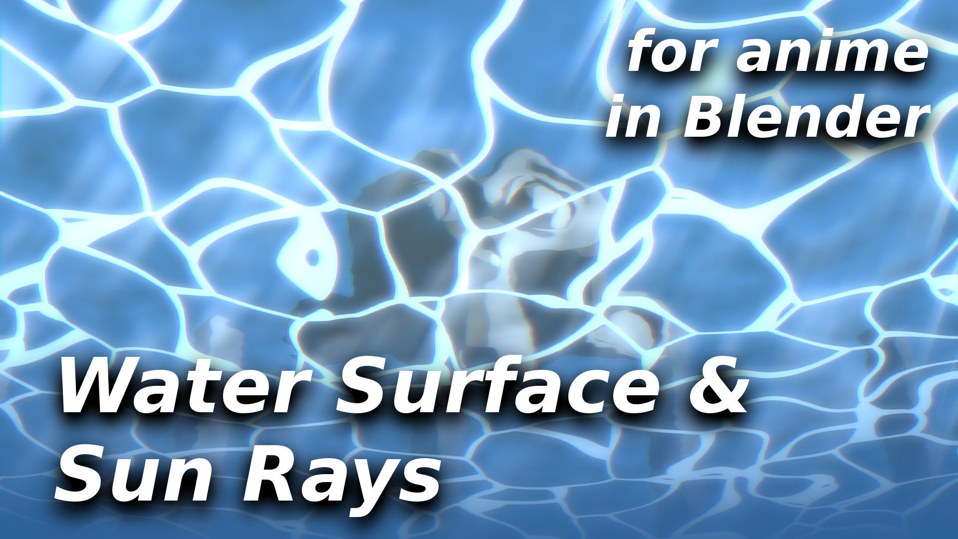 For Anime in Blender - Water Surface and Sun Rays 3D model animated ...