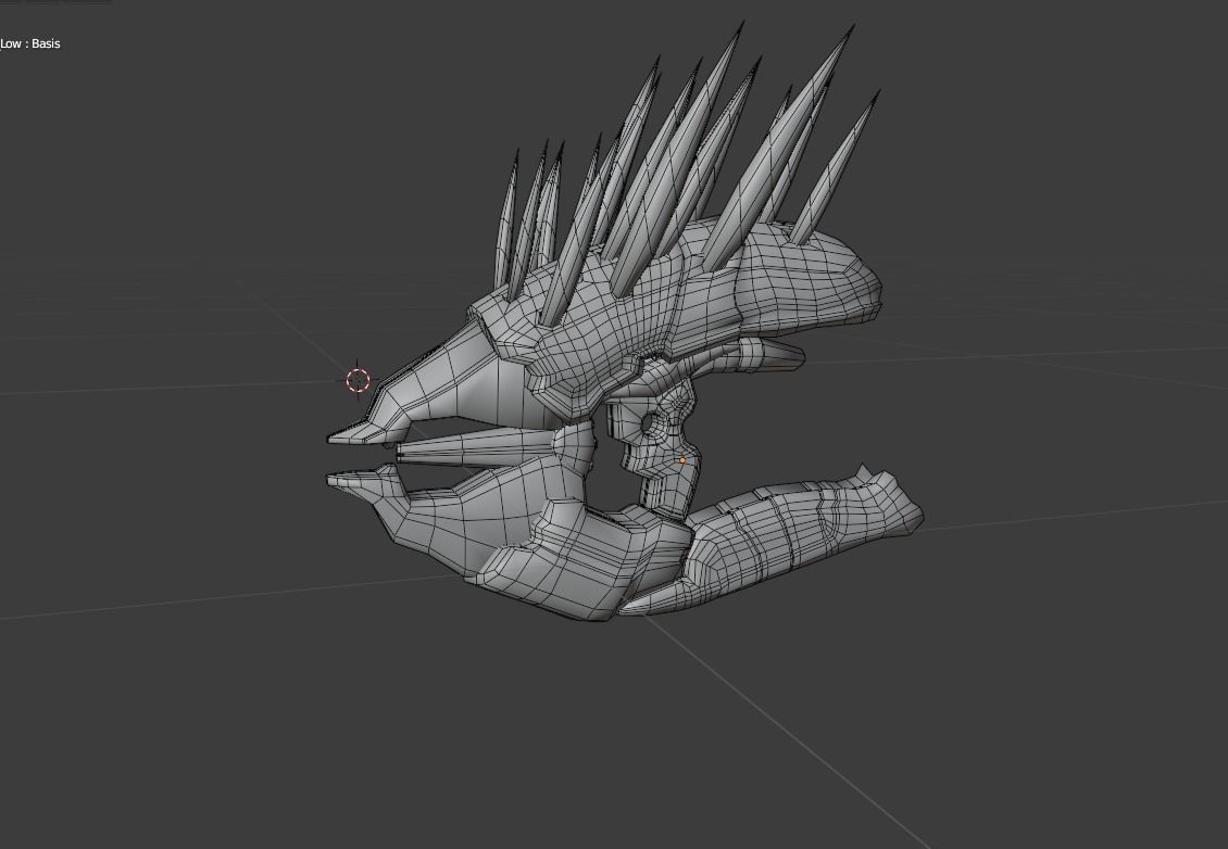 3D model Needler futuristic weapon with lights VR / AR / low-poly ...