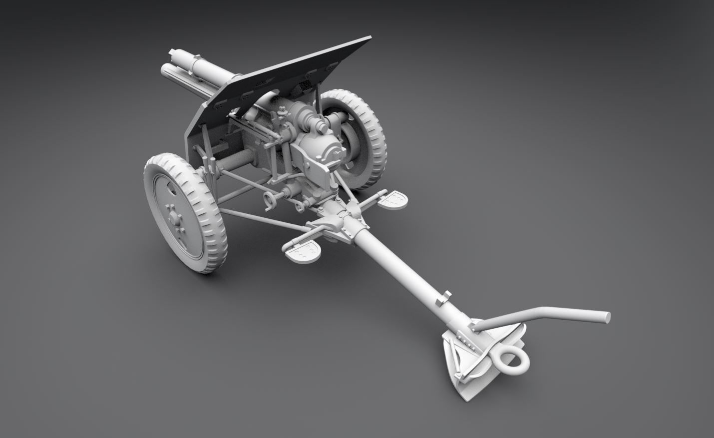 Qf 18 Pounder Scale model 3D model 3D printable | CGTrader