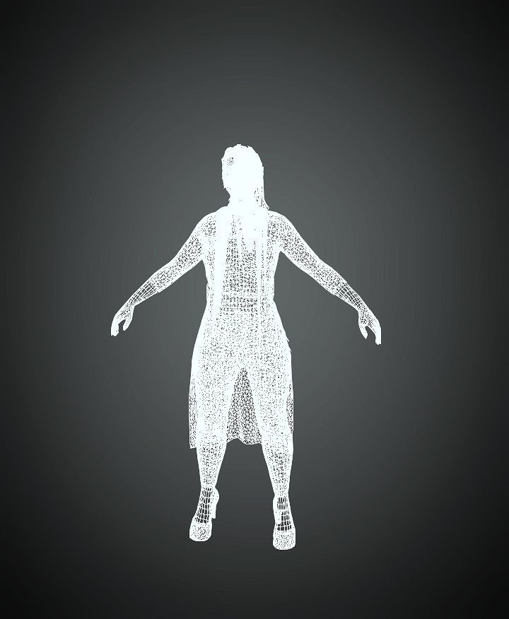 Asian Stylish lady 3D model rigged | CGTrader