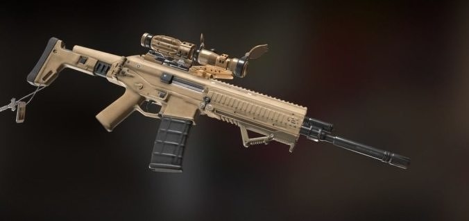 Scar-L gun 3D model 3D model | CGTrader