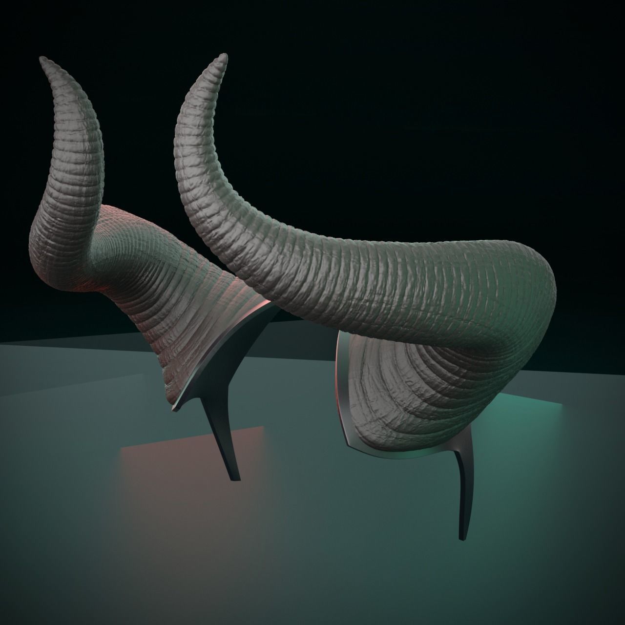 Maleficent Horns Demon Stl Files 3D Printing Devil Queen Cosplay 3D ...