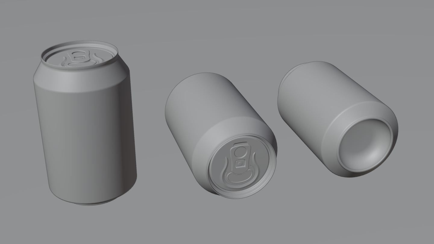 Standard 330ml drinks can free 3D model | CGTrader
