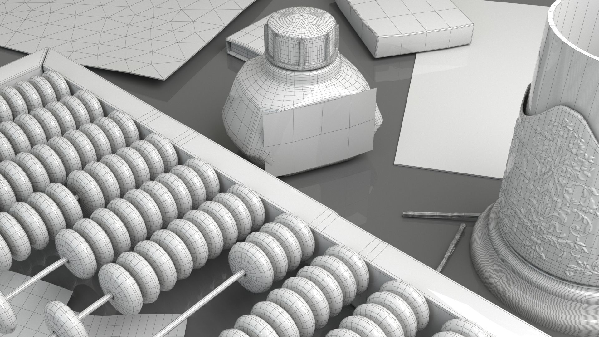 Set 3 of old items 3D model | CGTrader