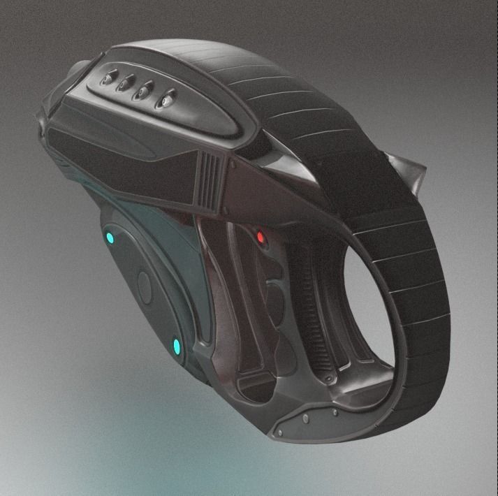 3D model Futuristic Handgun VR / AR / low-poly animated | CGTrader